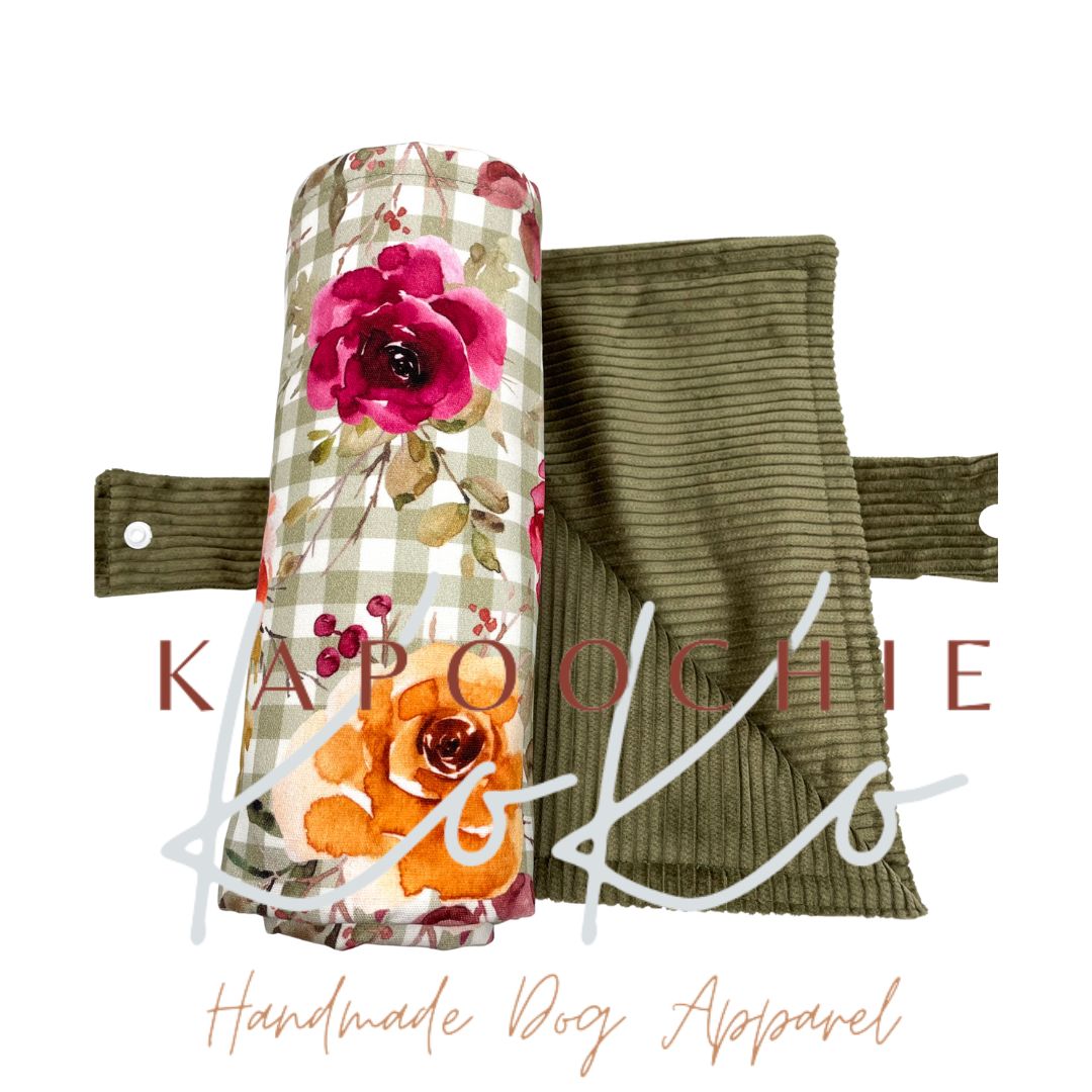 Sage Gingham & Floral Cafe Mat – Koko Kapoochie