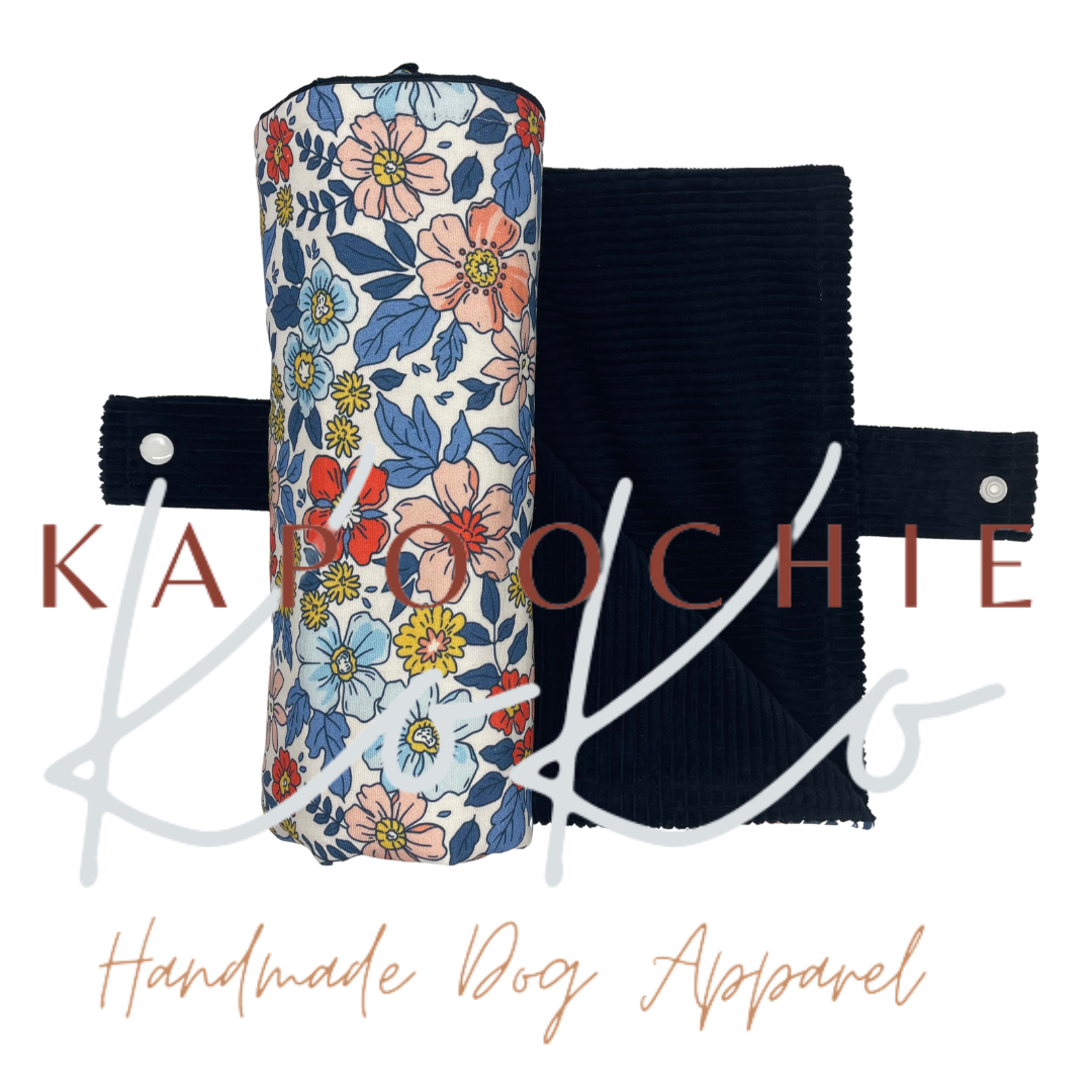 Mia Blue & Navy Corduroy Cafe Mat – Koko Kapoochie