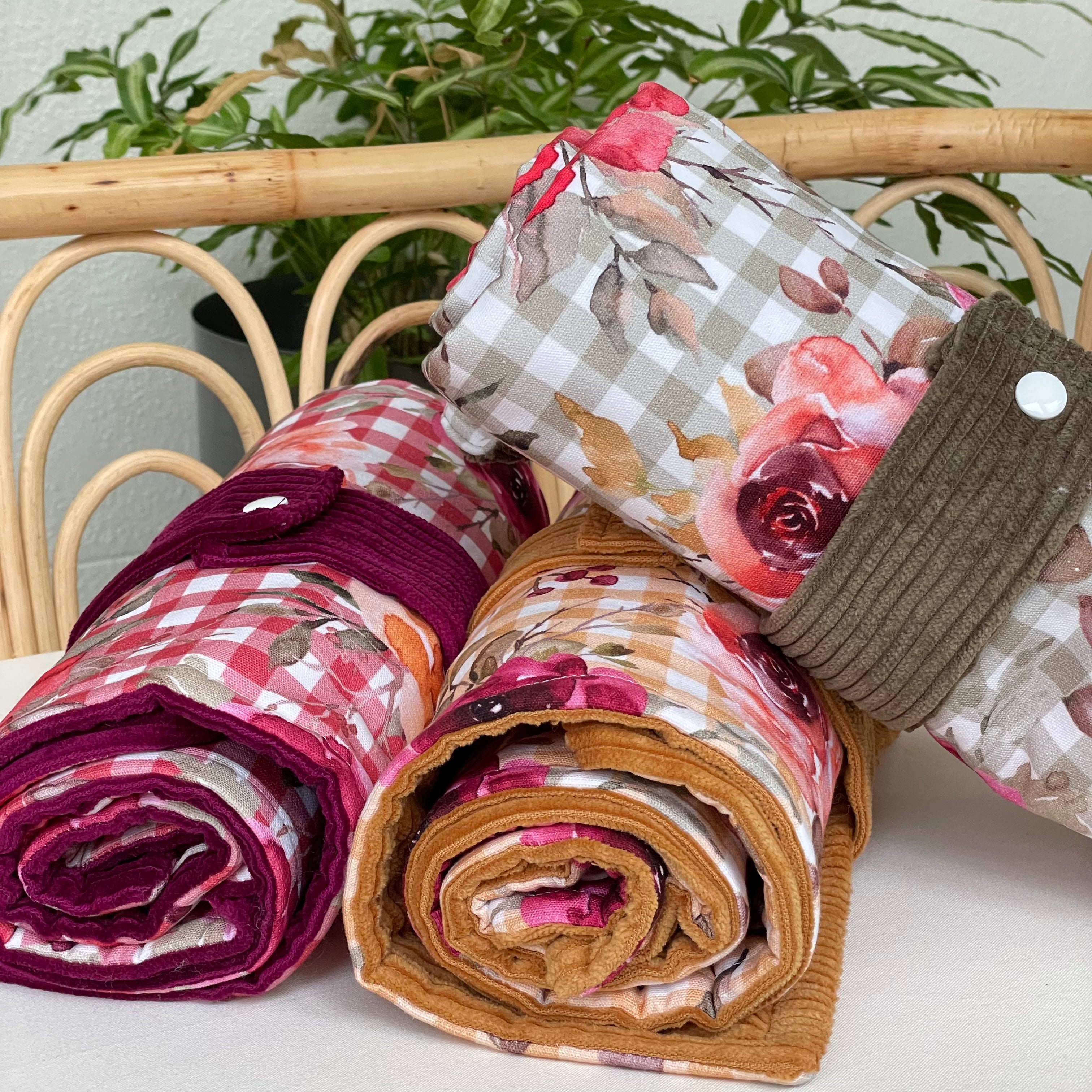 Sage Gingham & Floral Cafe Mat – Koko Kapoochie